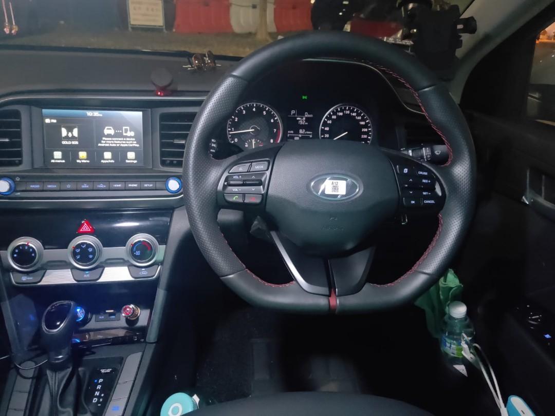 Hyundai avante D cut steering wheel with pedal shift, Car Accessories ...