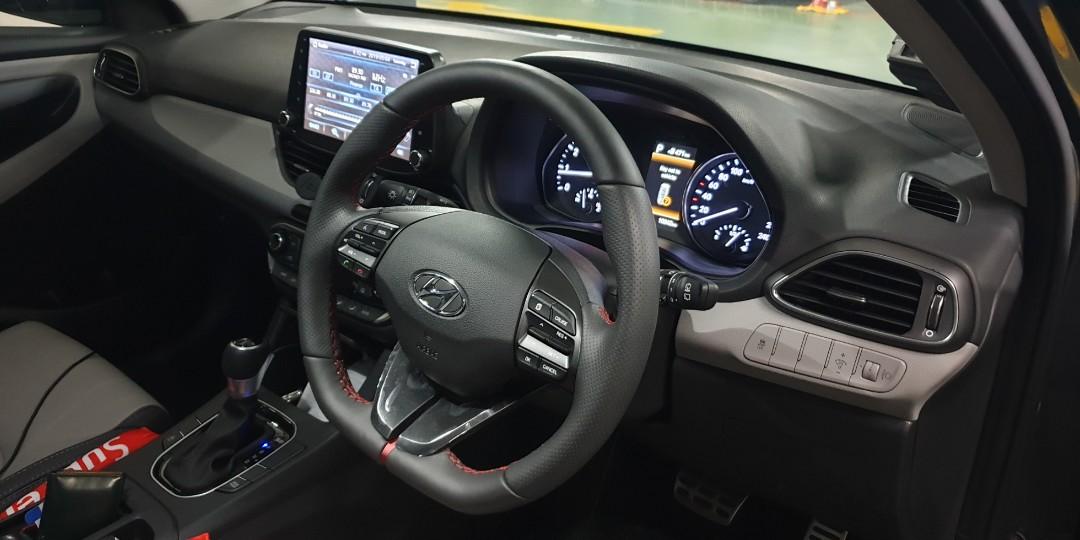 Hyundai avante D cut steering wheel with pedal shift, Car Accessories ...