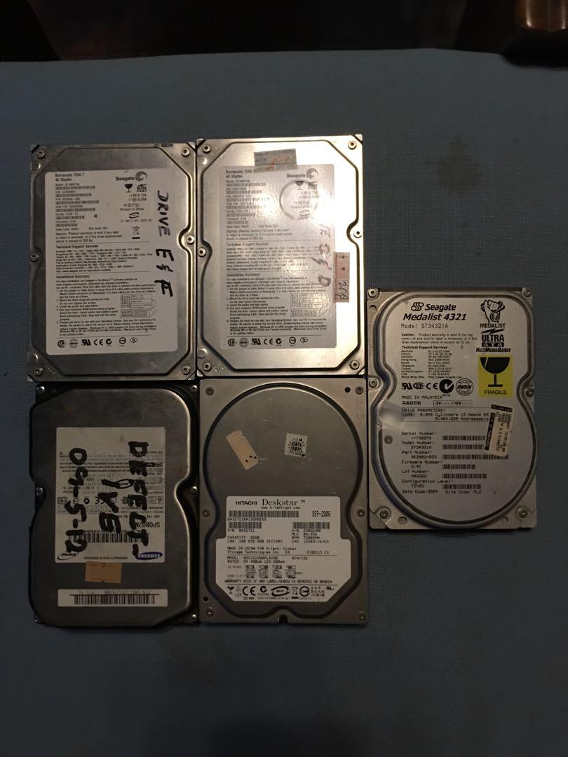 IDE Harddrives, Computers & Tech, Parts & Accessories, Hard Disks ...