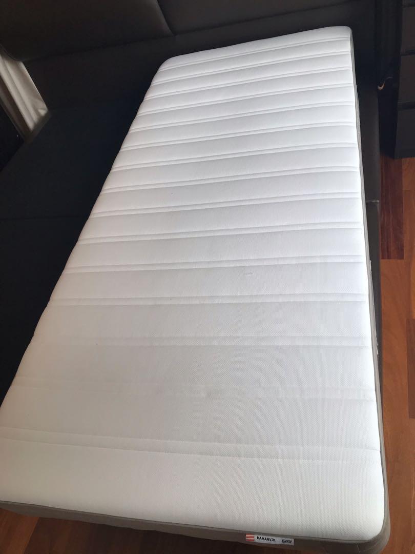 Ikea Hamarvik single mattress, Furniture & Home Living, Furniture, Bed ...