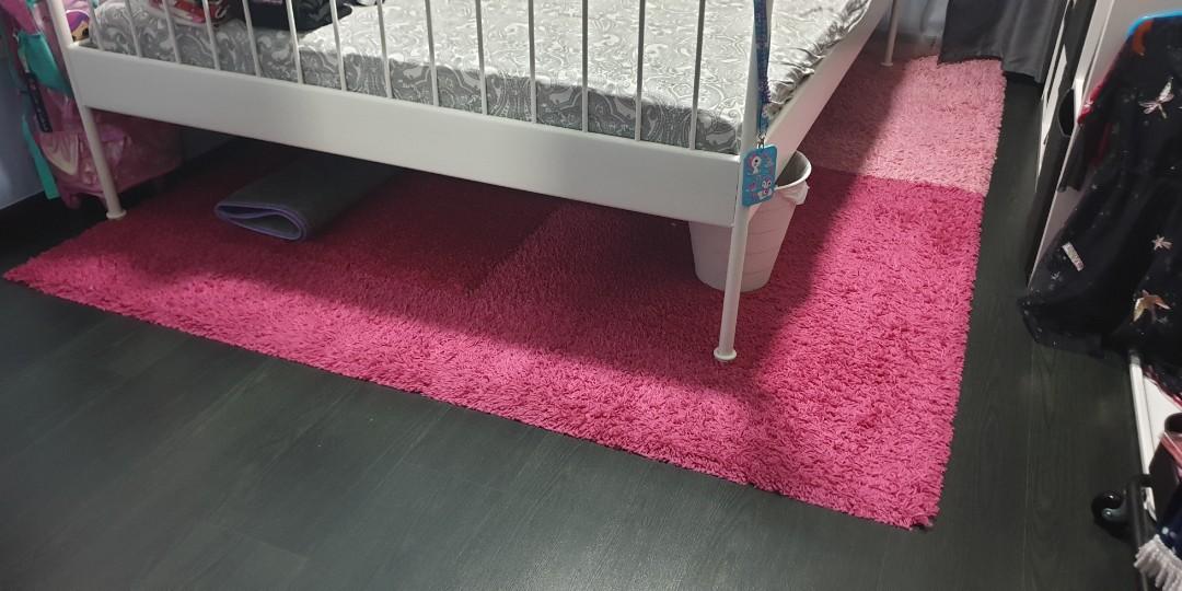 IKEA Pink rug / carpet, Furniture & Home Living, Home Decor, Carpets ...
