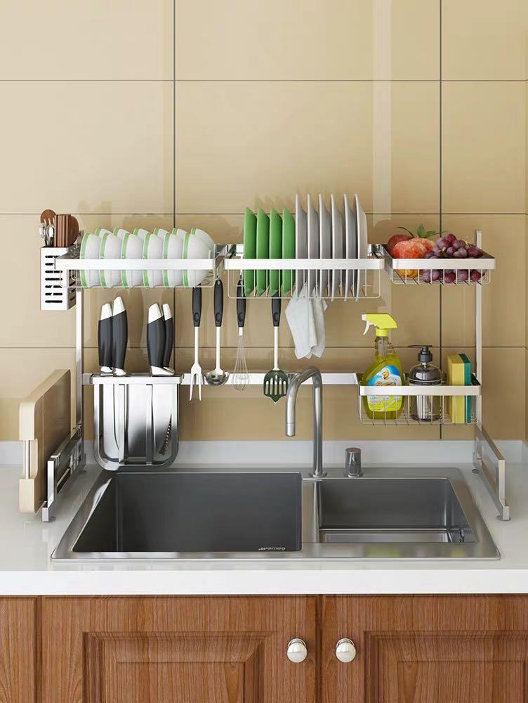 Kitchen Rack (304 Stainless Steel Kitchen Drying Rack), Furniture ...