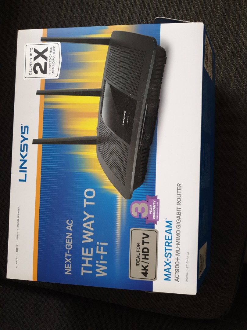 Linksys AC 1900 gigabit router, Computers & Tech, Parts & Accessories ...