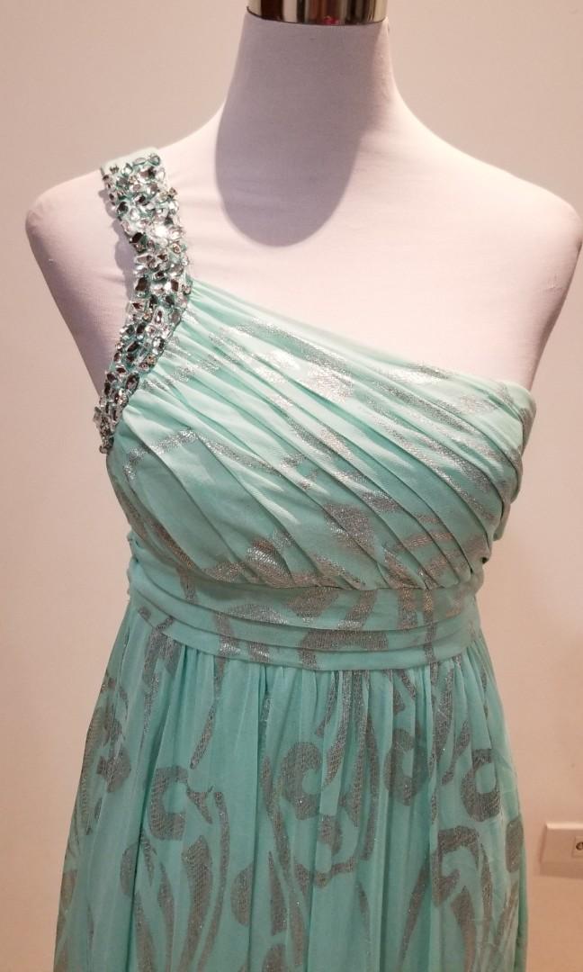 mint green venus cut maxi, Women's Fashion, Dresses & Sets, Sets or ...