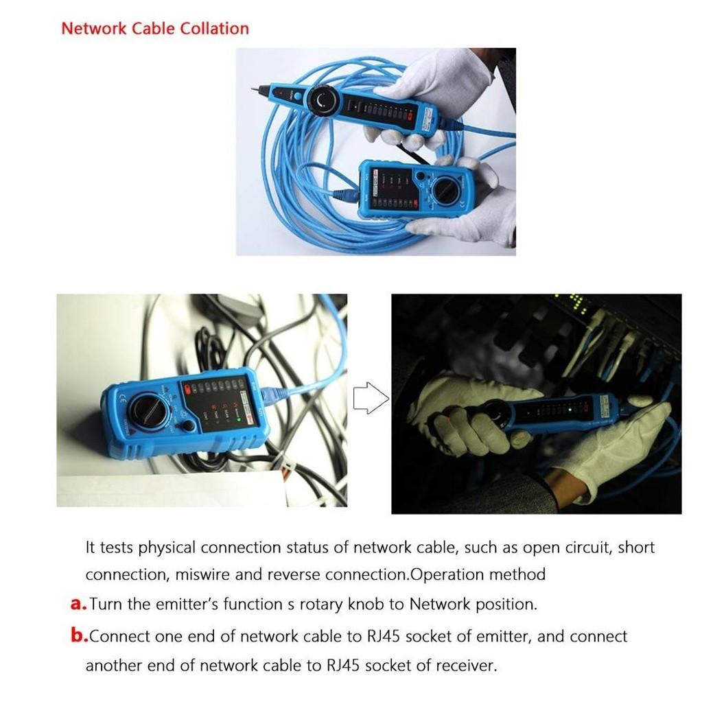 Network Cable Tester RJ11 RJ45 Line Finder Wire Tracker for Network ...