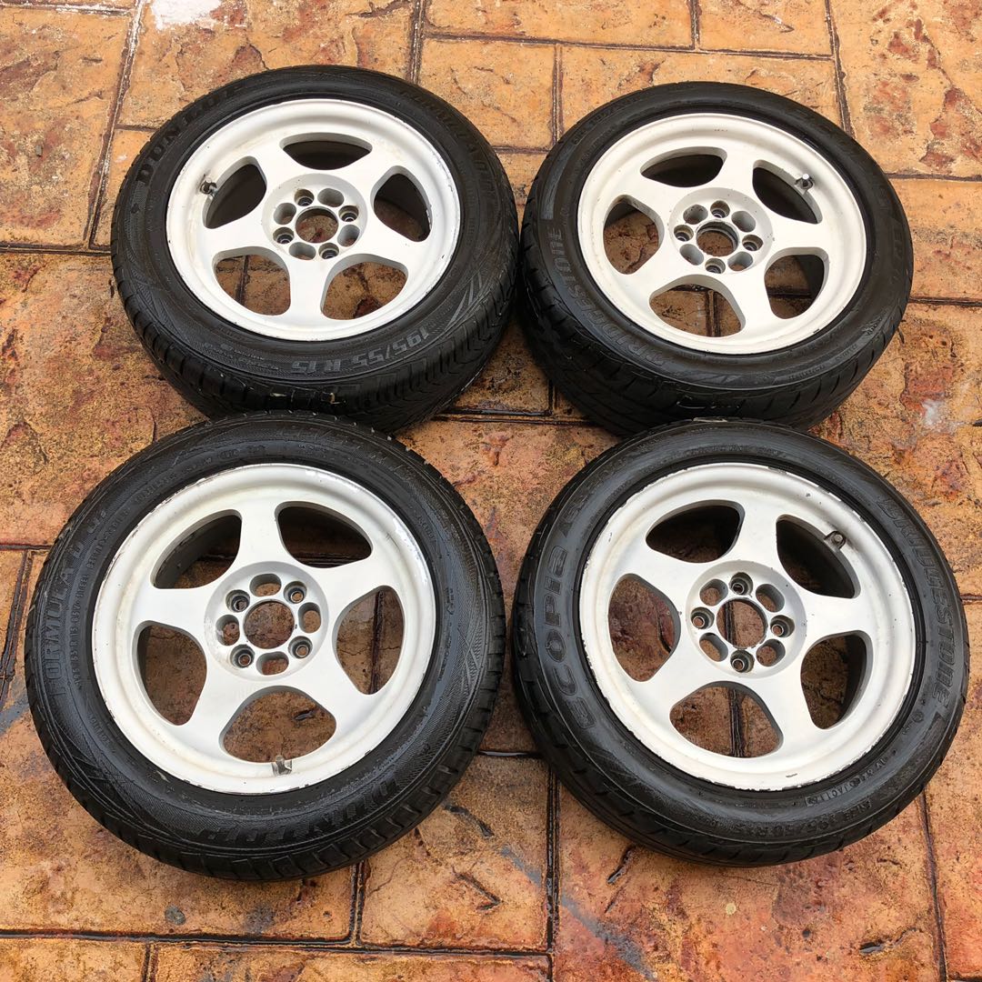 Rim Spoon Sport 15x6.5 jj pcd100, Auto Accessories on Carousell