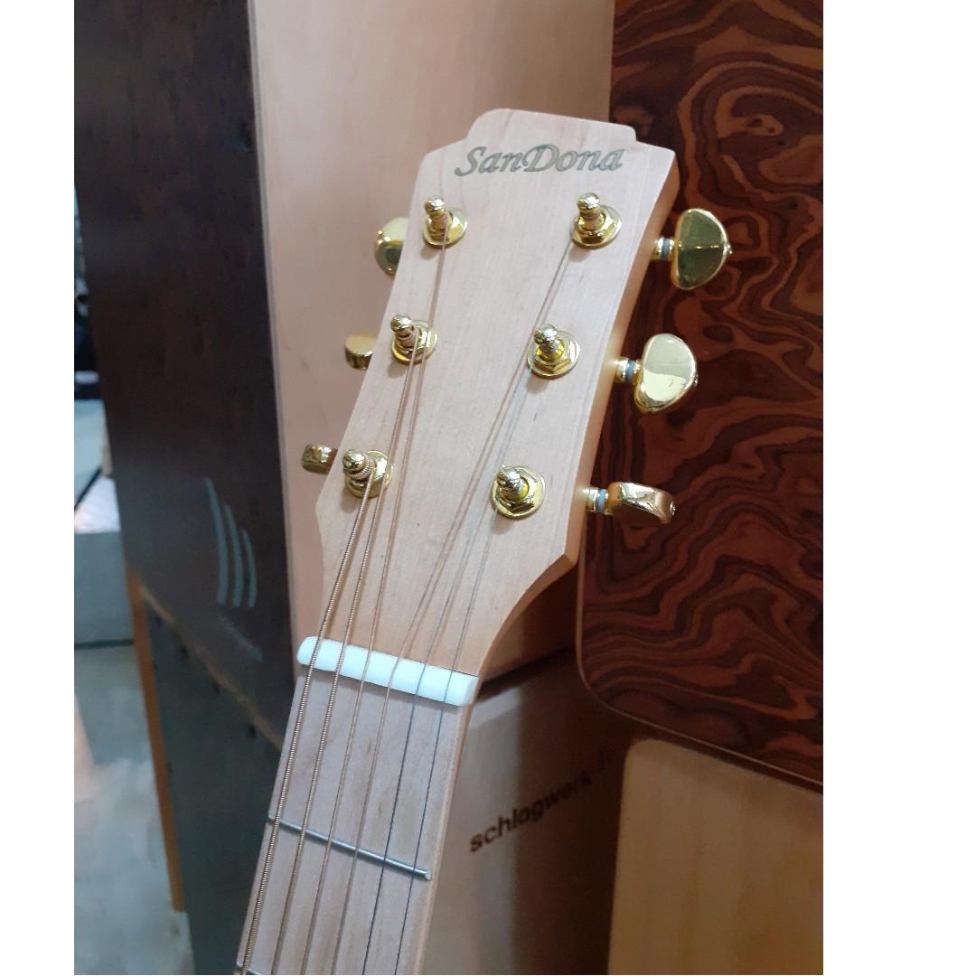 San dona-Solid Spruce Top Acoustic Guitar w/Bag (DG617), Hobbies & Toys, Music & Media, Musical ...