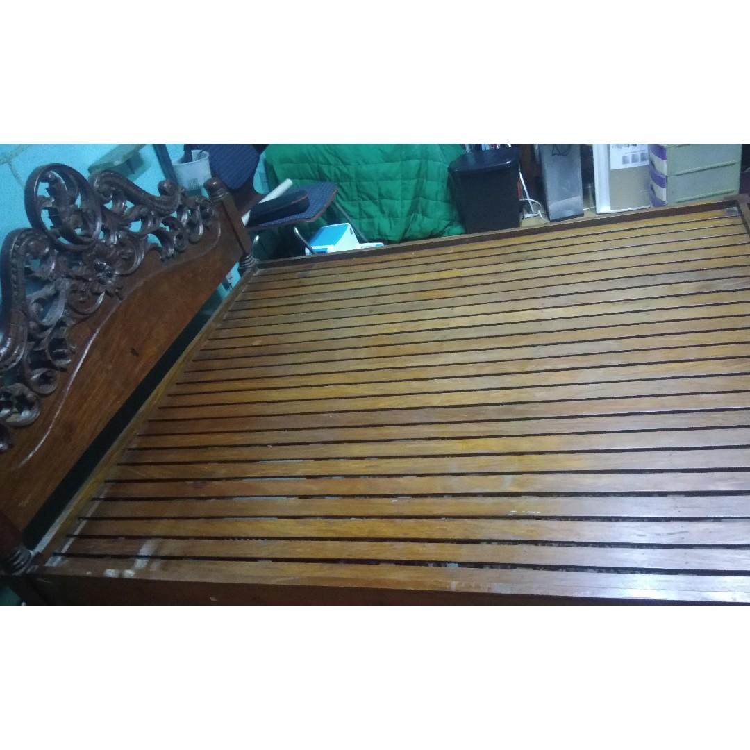 Solid Narra Queen Bed Frame, Furniture & Home Living, Furniture, Bed ...