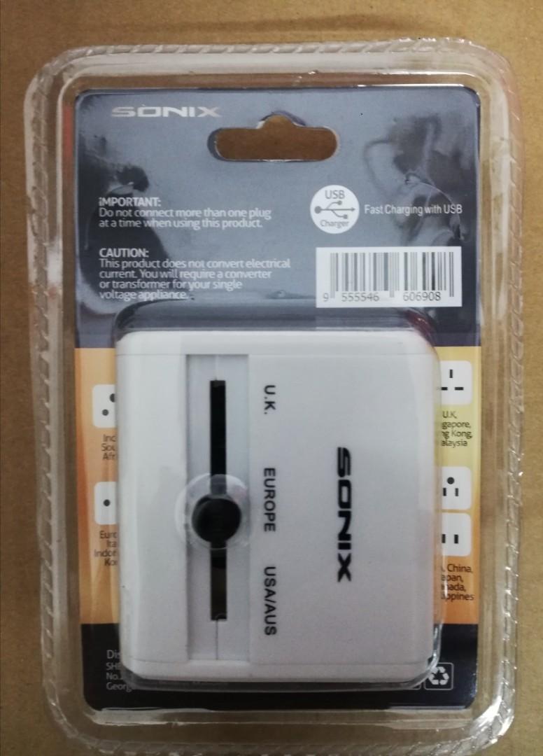 SONIX UNIVERSAL TRAVEL ADAPTOR, Computers & Tech, Parts & Accessories ...