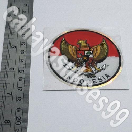 Sticker Motor Emblem Timbul Bendera Merah Putih Garuda Indonesia Stiker ...