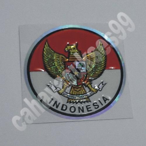 Sticker Motor Emblem Timbul Bendera Merah Putih Garuda Indonesia Stiker ...