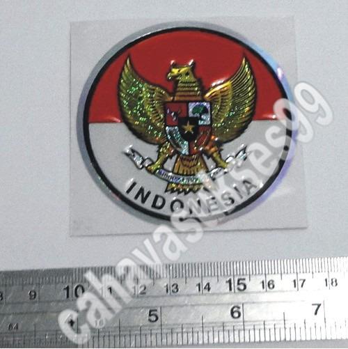Sticker Motor Emblem Timbul Bendera Merah Putih Garuda Indonesia Stiker ...
