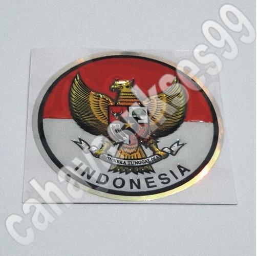 Sticker Motor Emblem Timbul Bendera Merah Putih Garuda Indonesia Stiker ...