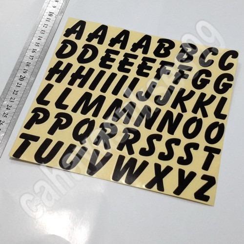 Stiker Kaca Etalase counter Sticker Cutting MOTOR Huruf Alphabet Abjad ...