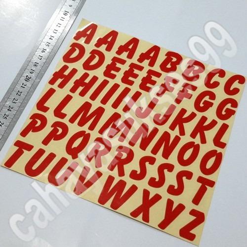 Stiker Kaca Etalase counter Sticker Cutting MOTOR Huruf Alphabet Abjad ...