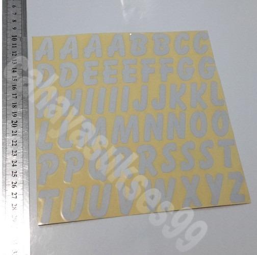 Stiker Kaca Etalase counter Sticker Cutting MOTOR Huruf Alphabet Abjad ...