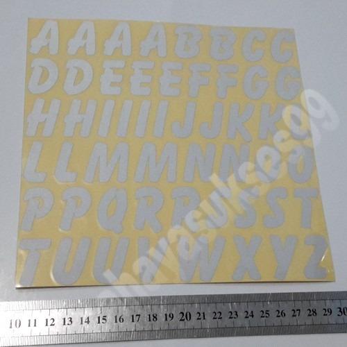 Stiker Kaca Etalase counter Sticker Cutting MOTOR Huruf Alphabet Abjad ...