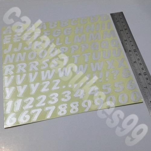 Stiker Kaca Etalase Sticker Cutting MOTOR Alphabet Abjad PUTIH White ...