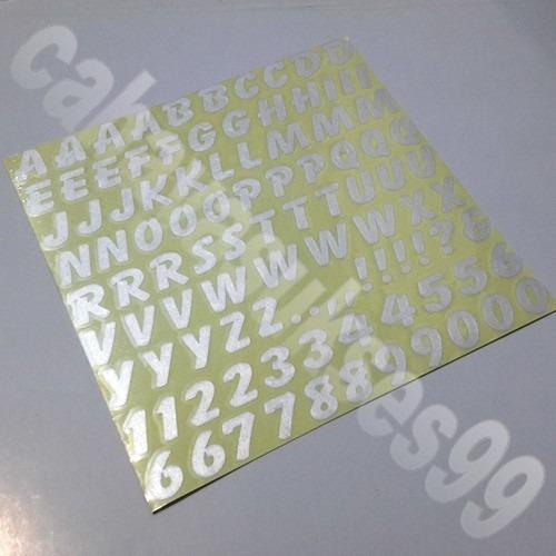 Stiker Kaca Etalase Sticker Cutting MOTOR Alphabet Abjad PUTIH White ...