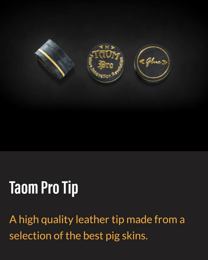 TAOM pro snooker and pool tip, Sports, Sports & Games Equipment on ...