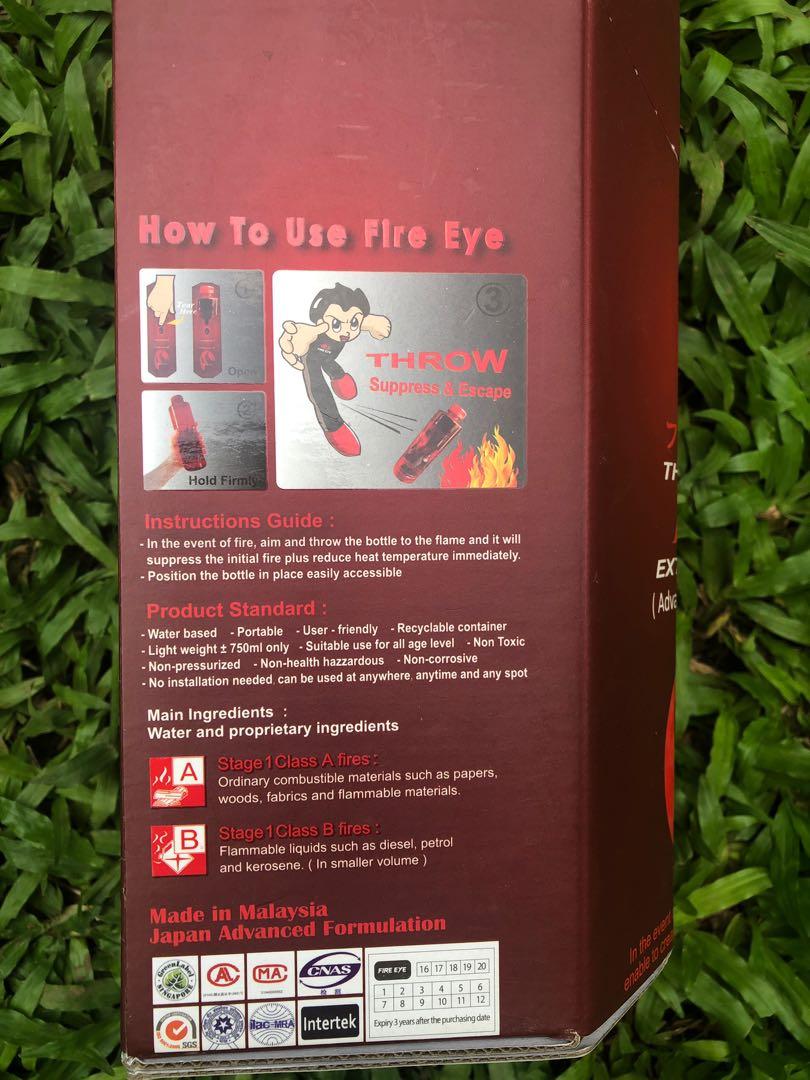 Throwable fire extinguisher, Furniture & Home Living, Cleaning ...