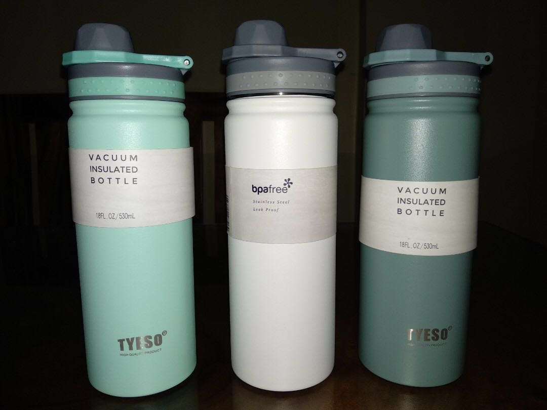 TYESO Vacuum Insulated Bottle Thermos, Furniture & Home Living, Kitchenware & Tableware, Water ...