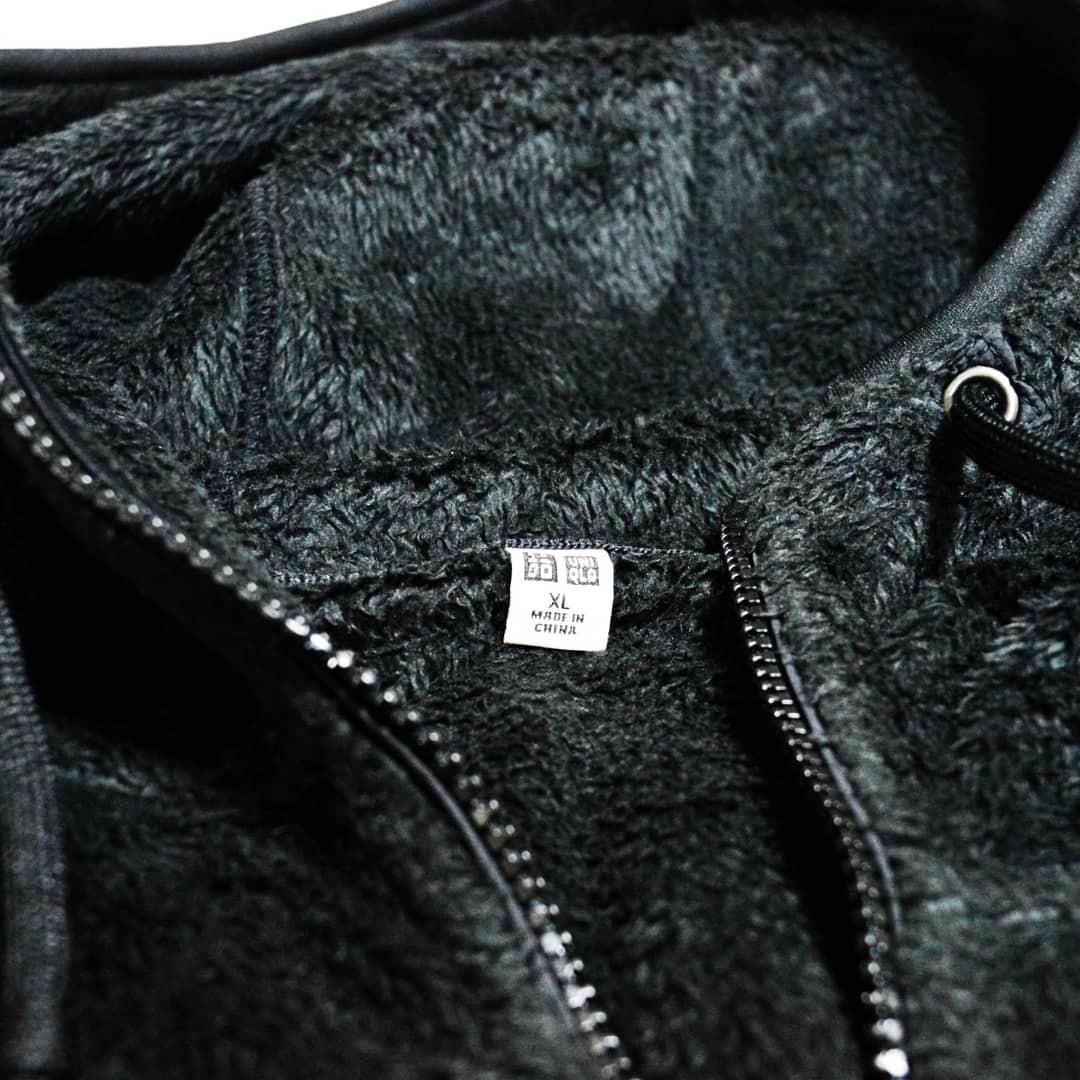 Uniqlo Black Teddy Bear Jacket, Women's Fashion, Coats, Jackets and ...