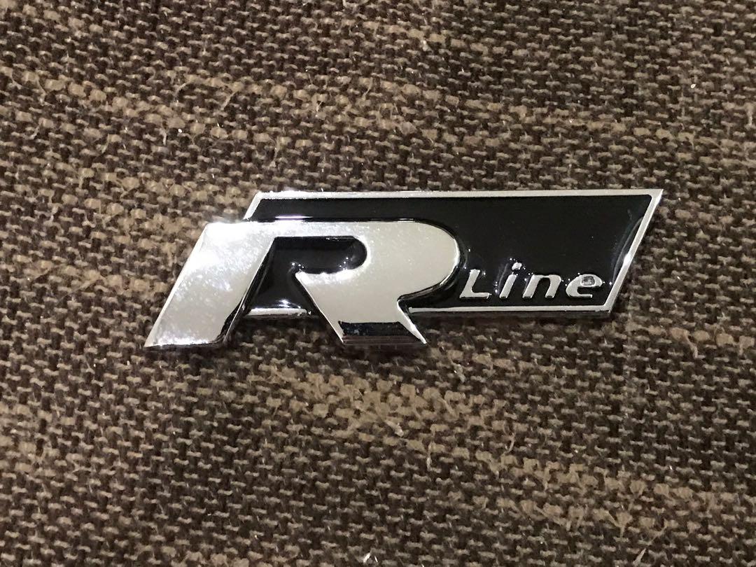 Volkswagen Tiguan R line Metal Badge, Auto Accessories on Carousell