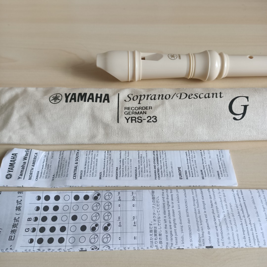 Yamaha YRS-23 Soprano/Descant Recorder German, Hobbies & Toys, Music ...