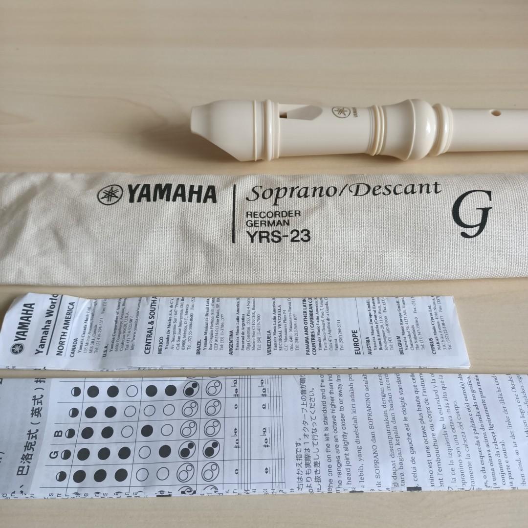 Yamaha YRS-23 Soprano/Descant Recorder German, Hobbies & Toys, Music ...