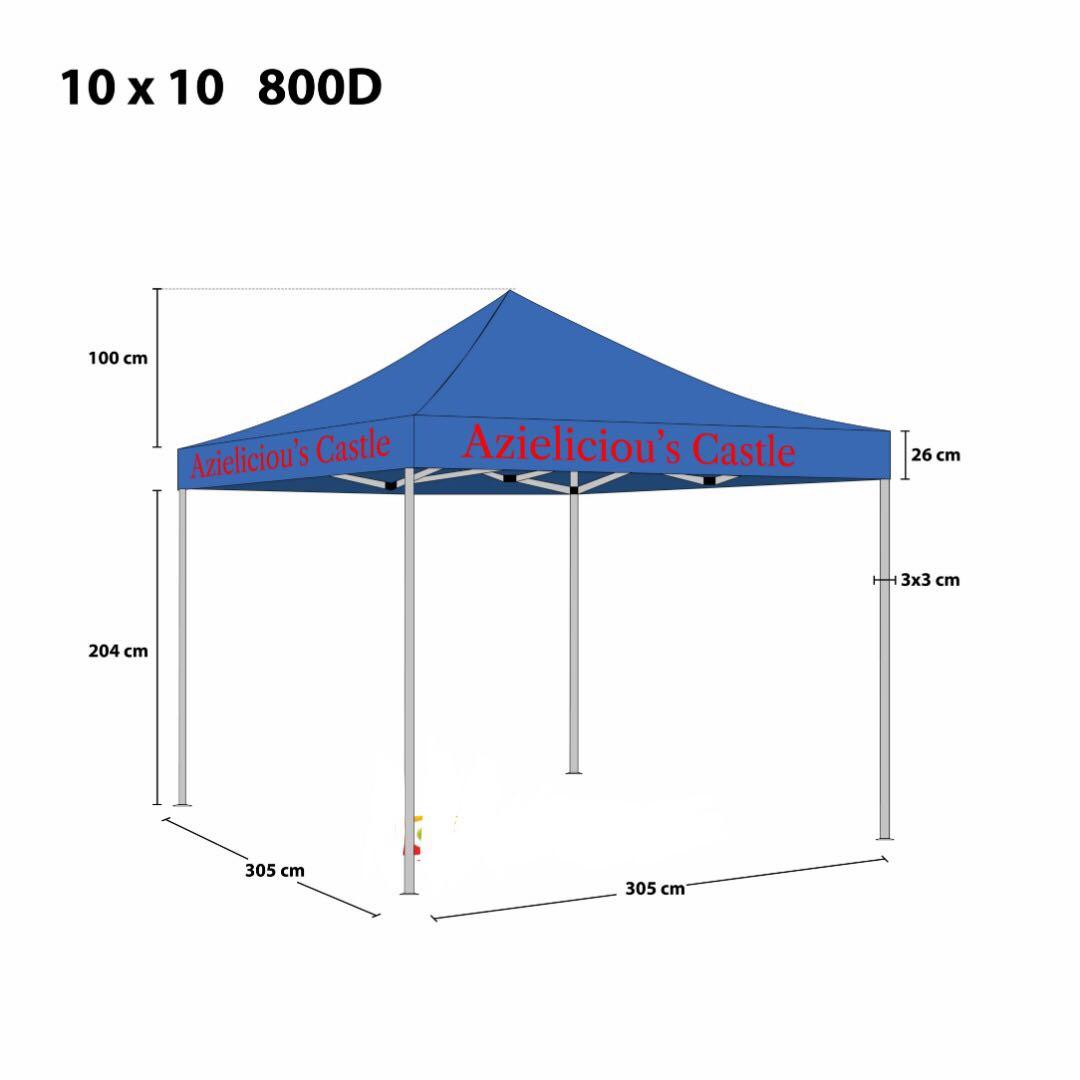 10x10 ft 800d canopy, Furniture & Home Living, Furniture, Tables & Sets ...