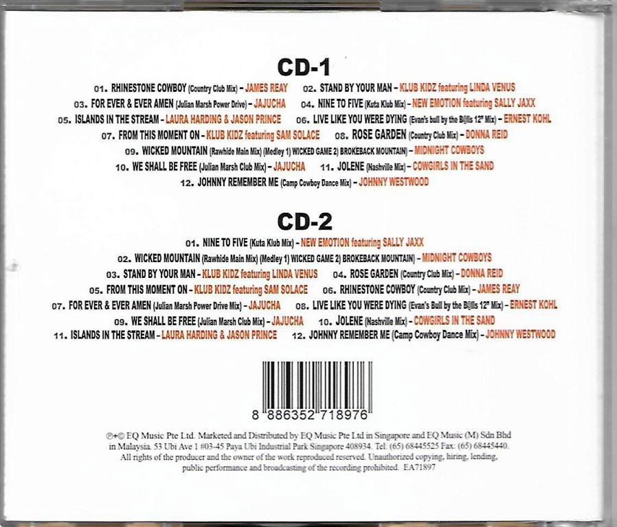 All Country Dance 2CD Country Classics & Line-Dancing Hits Remade Club ...