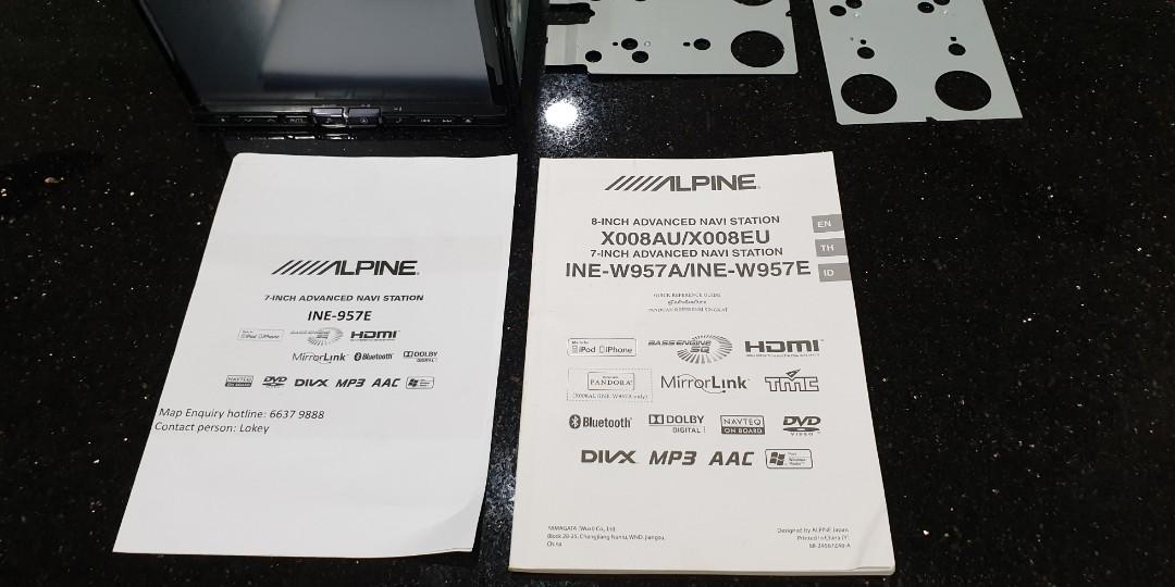 Alpine INE W957 Head Unit, Car Accessories, Accessories on Carousell