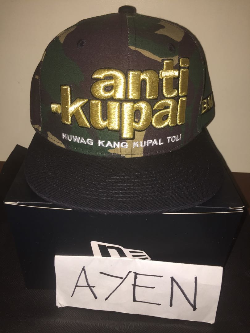 ANTI KUPAL CAMOU, Men's Fashion, Watches & Accessories, Caps & Hats on Carousell