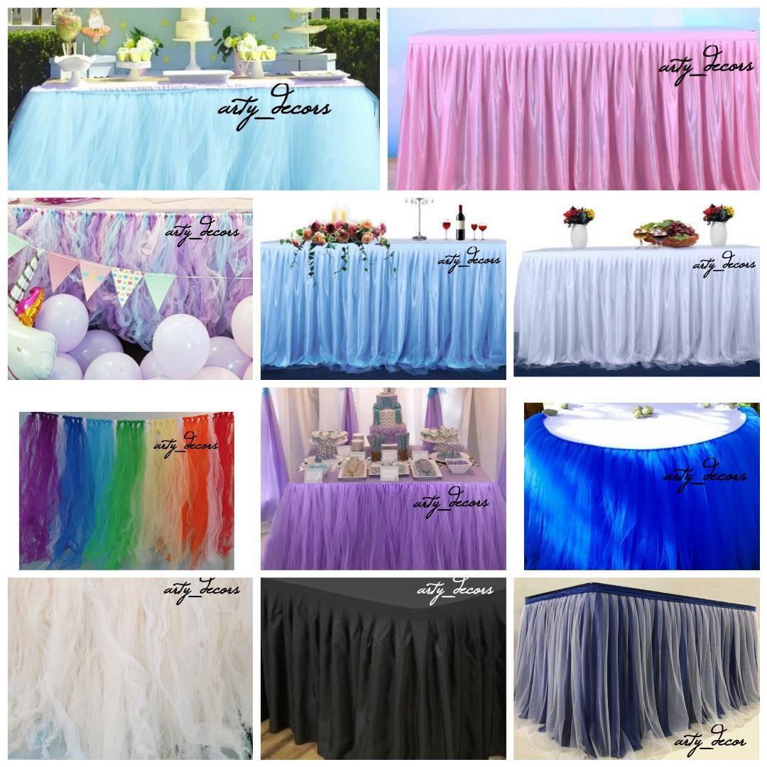 SPECIAL PROMOTION!! Backdrop curtain bundle,tutu table skirting,dessert ...