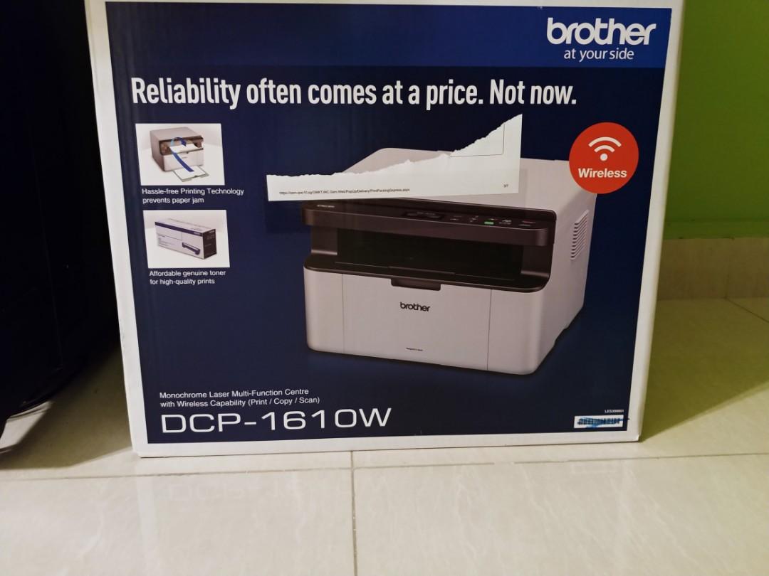 Brother Laser Printer dcp-1610w print scan copy wireless, Computers ...