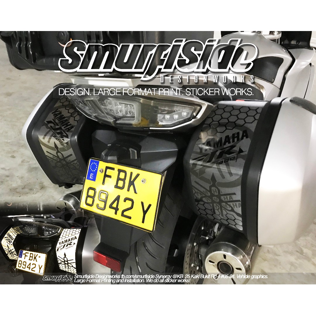 Custom Printed Reflective for Panniers, Motorcycles, Motorcycle ...