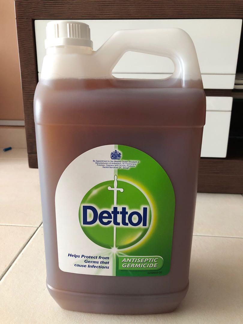 Dettol antiseptic germicide 5L, Furniture & Home Living, Cleaning ...