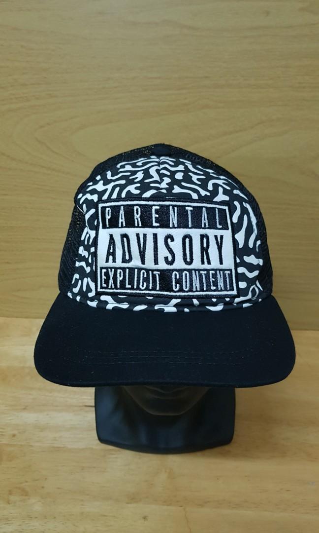 H&M Divided PARENTAL ADVISORY EXPLICIT CONTENT Trucker Cap. (Original), Men's Fashion, Watches ...