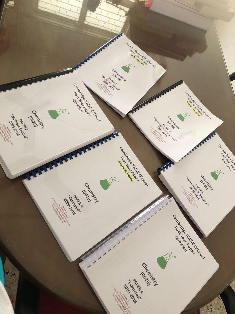 IGCSE Chemistry past year paper 2, 4, 6, Hobbies & Toys, Books ...