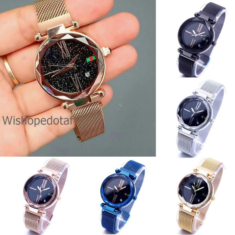 Jam Kristal Tanggal Magnet GC, Fesyen Wanita, Jam Tangan di Carousell