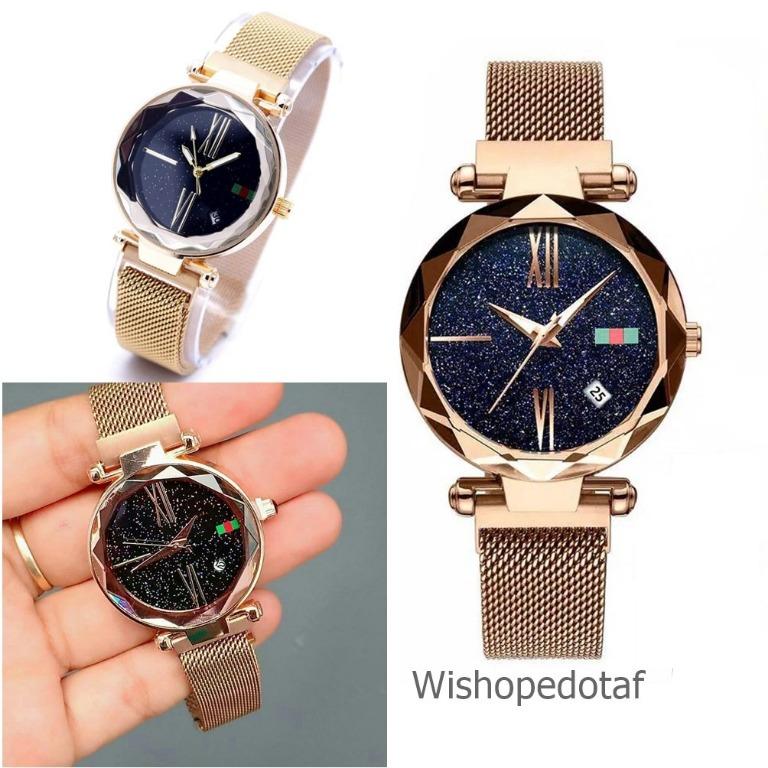 Jam Kristal Tanggal Magnet GC, Fesyen Wanita, Jam Tangan di Carousell