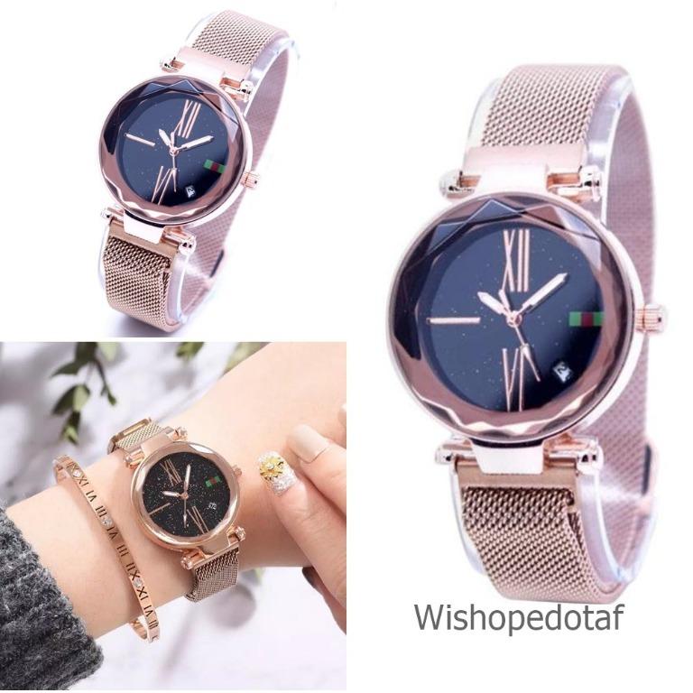 Jam Kristal Tanggal Magnet GC, Fesyen Wanita, Jam Tangan di Carousell
