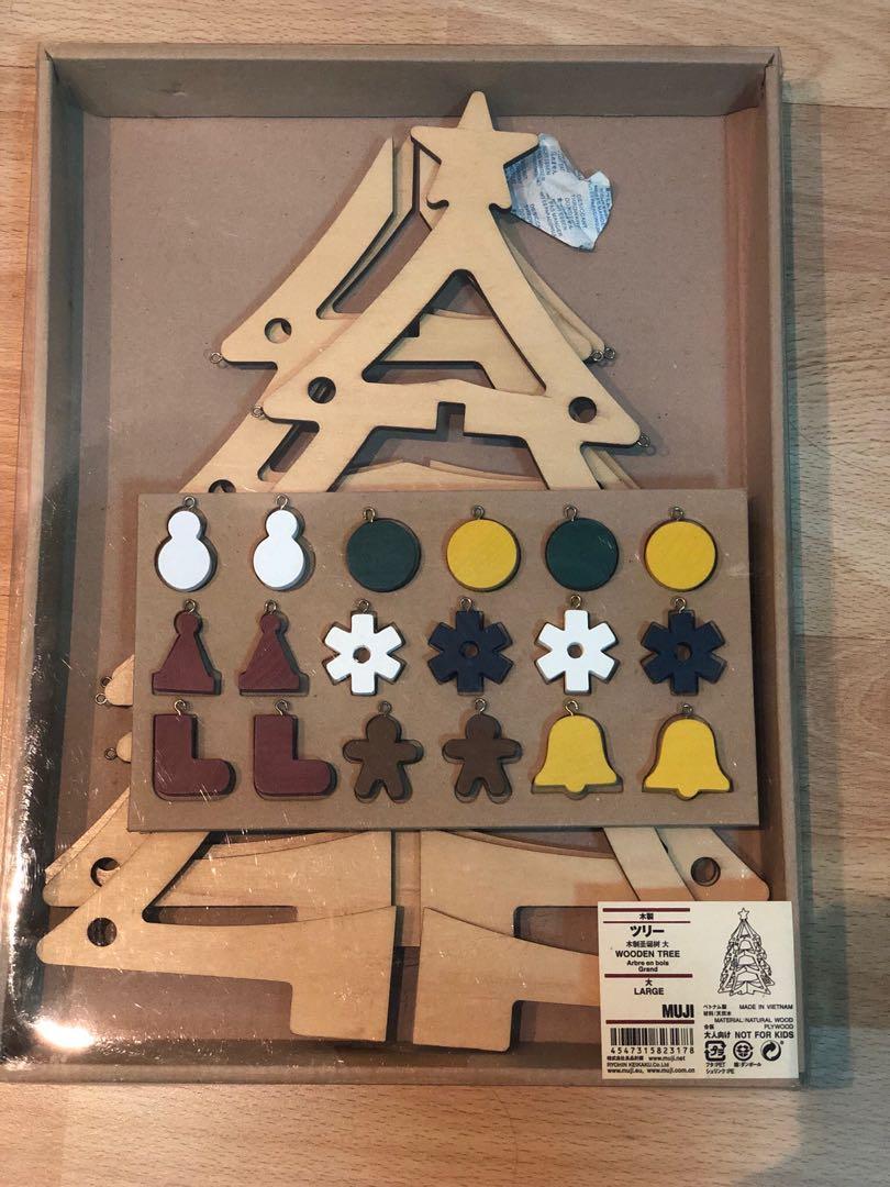 MUJI Wooden Christmas Tree, Hobbies & Toys, Stationery & Craft, Craft ...