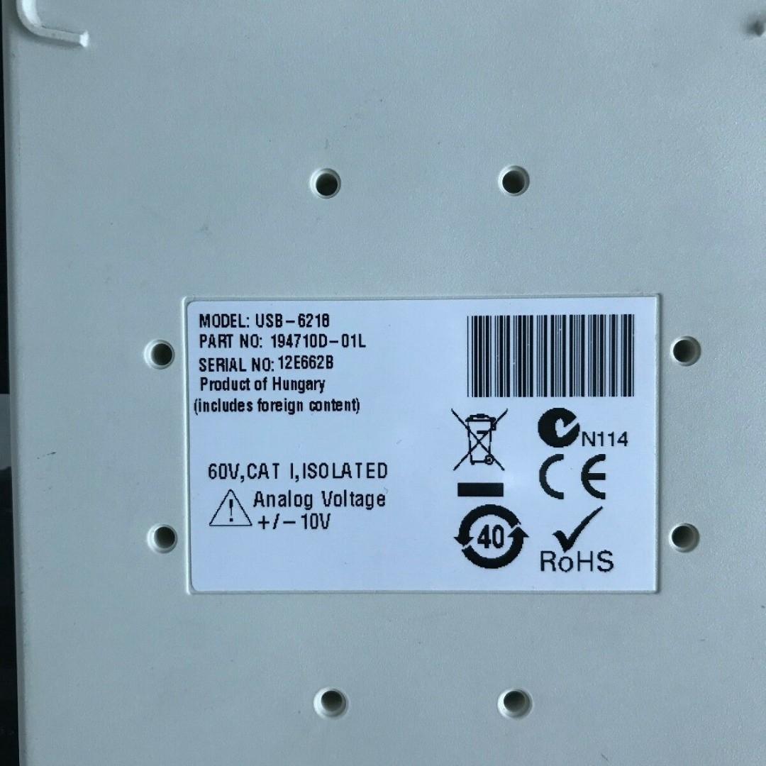 National Instruments NI USB-6218 Isolated Multifunction I/O 194710D-01L ...