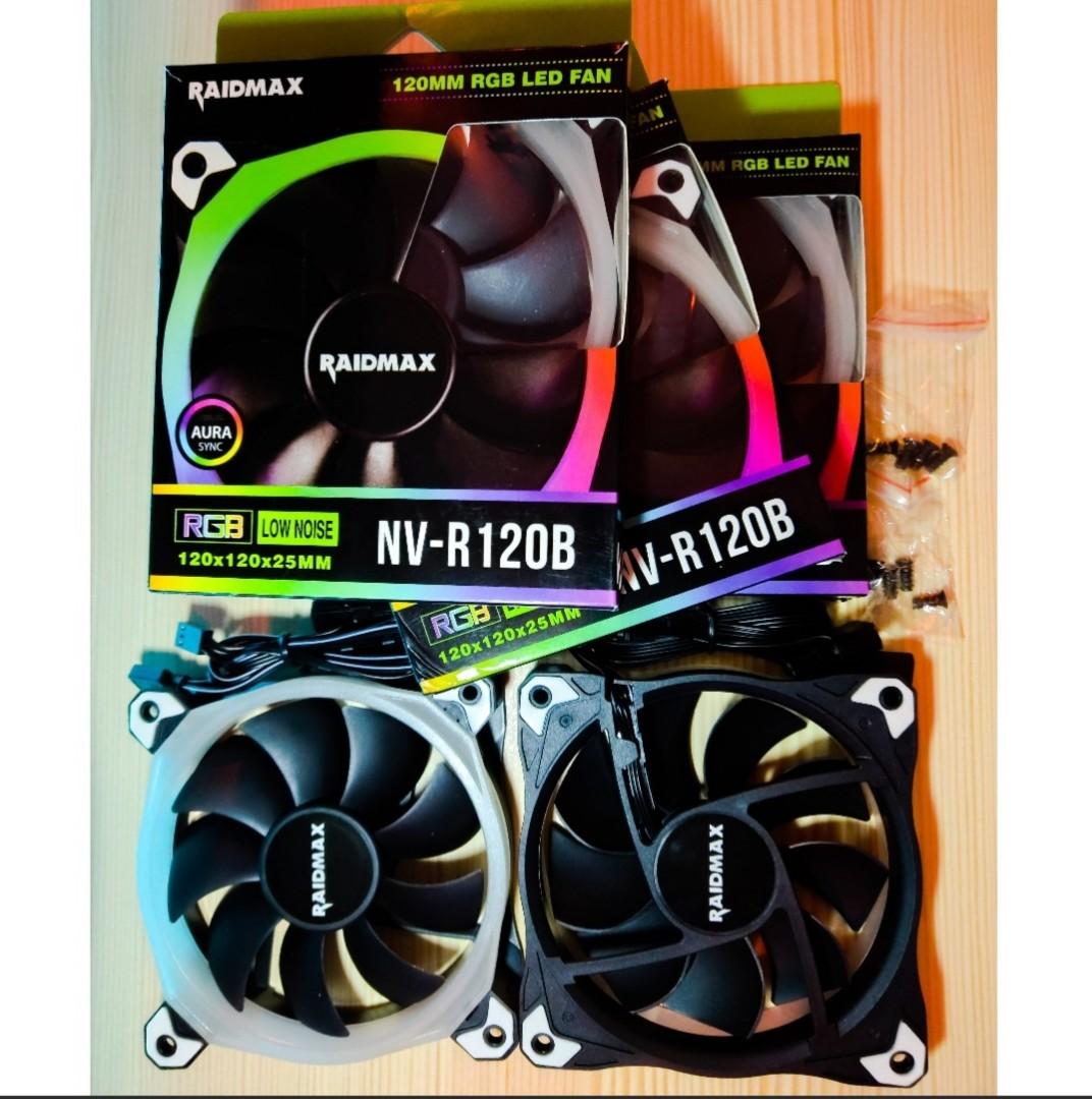Raidmax NV-R120B RGB Case Fan, Computers & Tech, Parts & Accessories ...