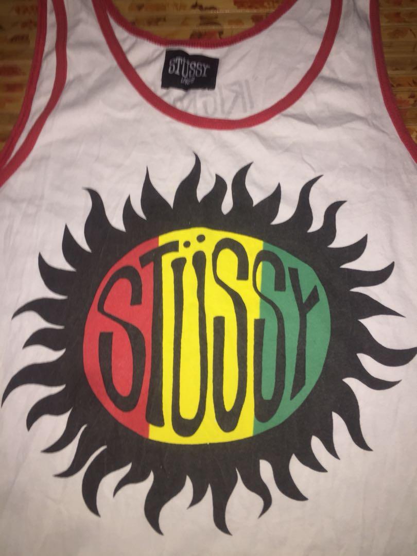 Singlet STUSSY IRIE ROOTS Reggae jamaica original, Men's Fashion, Tops ...