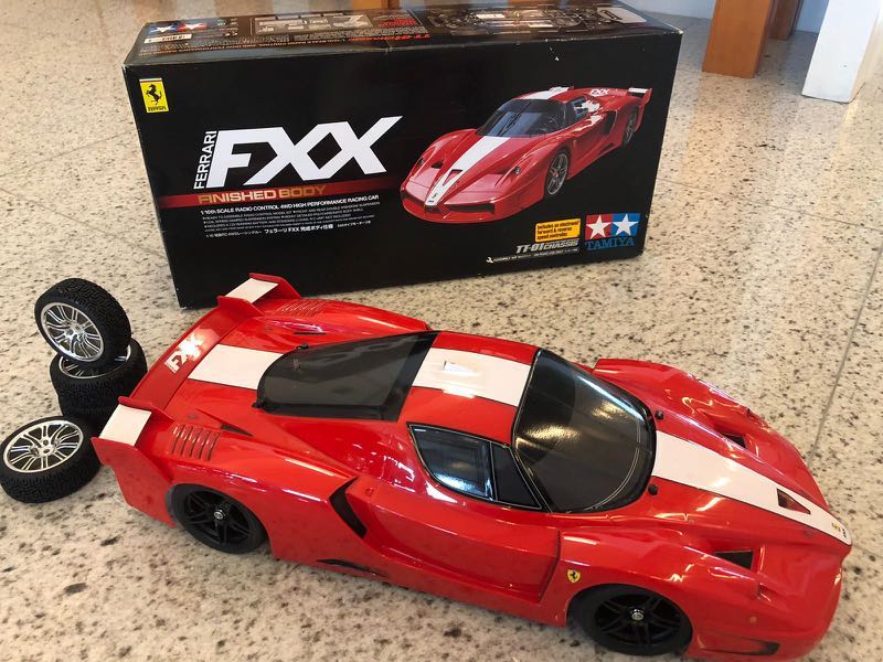 Tamiya Ferrari FXX 1/10scale 4WD RC car, Hobbies & Toys, Toys & Games on Carousell