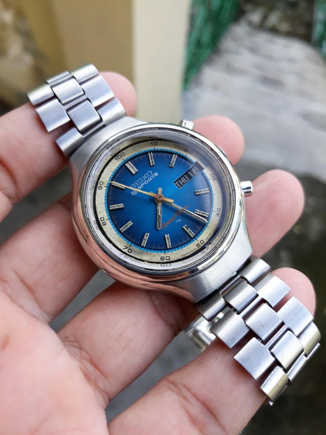 Vintage Seiko Flyback 7015-8000 Speedtimer JDM, Women's Fashion ...
