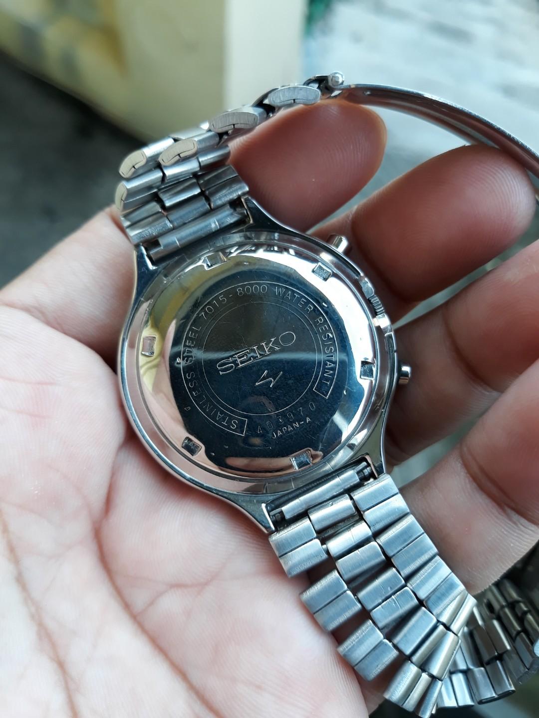 Vintage Seiko Flyback 7015-8000 Speedtimer JDM, Women's Fashion ...